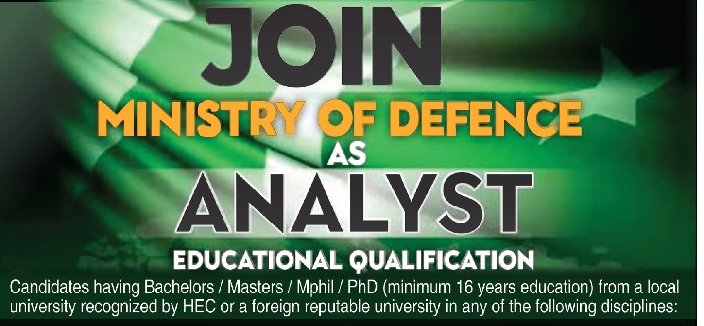 Ministry of Defence Analyst Jobs Openings 2026 – Apply Online