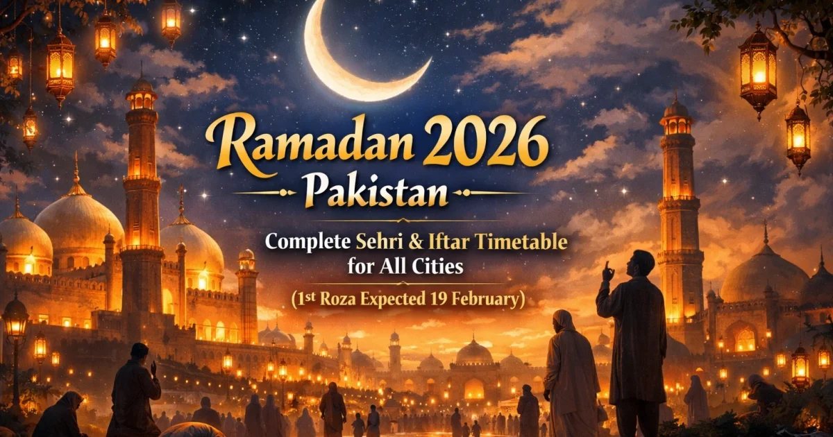 Ramadan 2026 Pakistan: Complete Sehri & Iftar Timetable for All Cities ...
