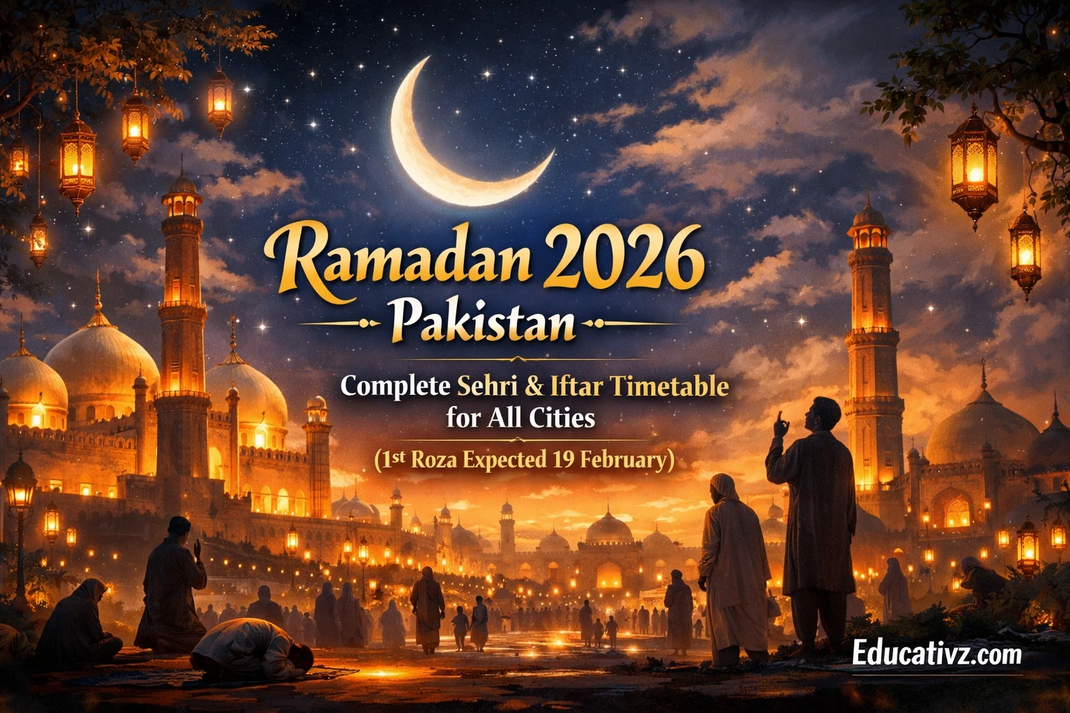 Ramadan 2026 Pakistan: Complete Sehri & Iftar Timetable for All Cities ...