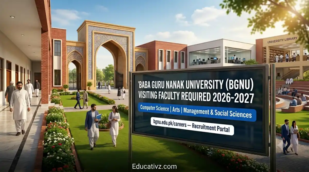 BGNU Visiting Faculty Jobs 2026 | Baba Guru Nanak University Nankana ...