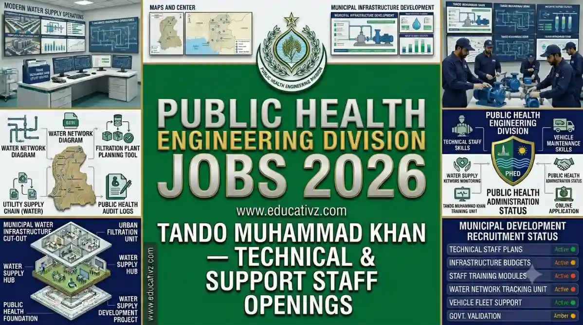 Public Health Engineering Division Tando Muhammad Khan Jobs June 2026 ...